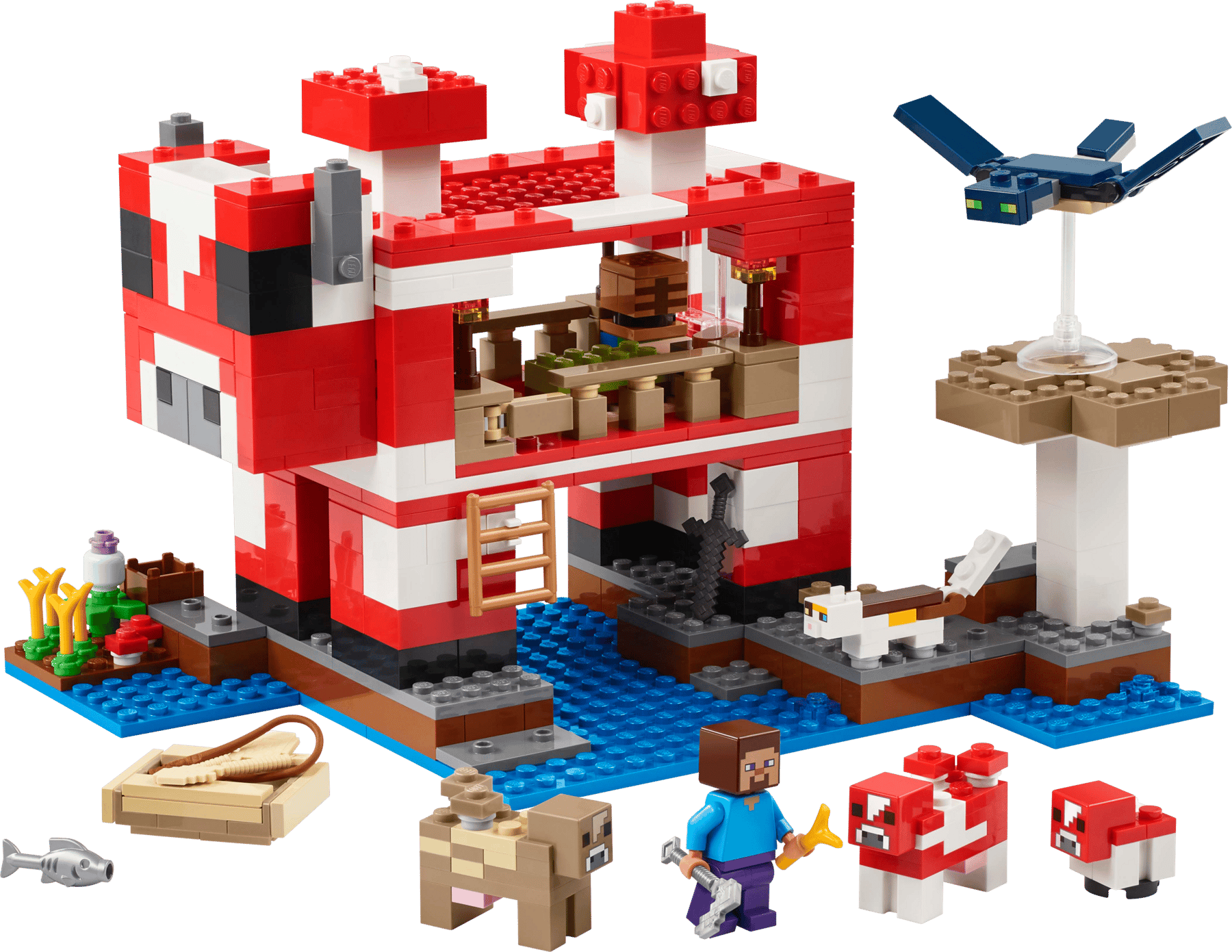 Конструктор LEGO Minecraft The Mooshroom House 21270 МУУхоморный дом, 500 дет. — фото 1