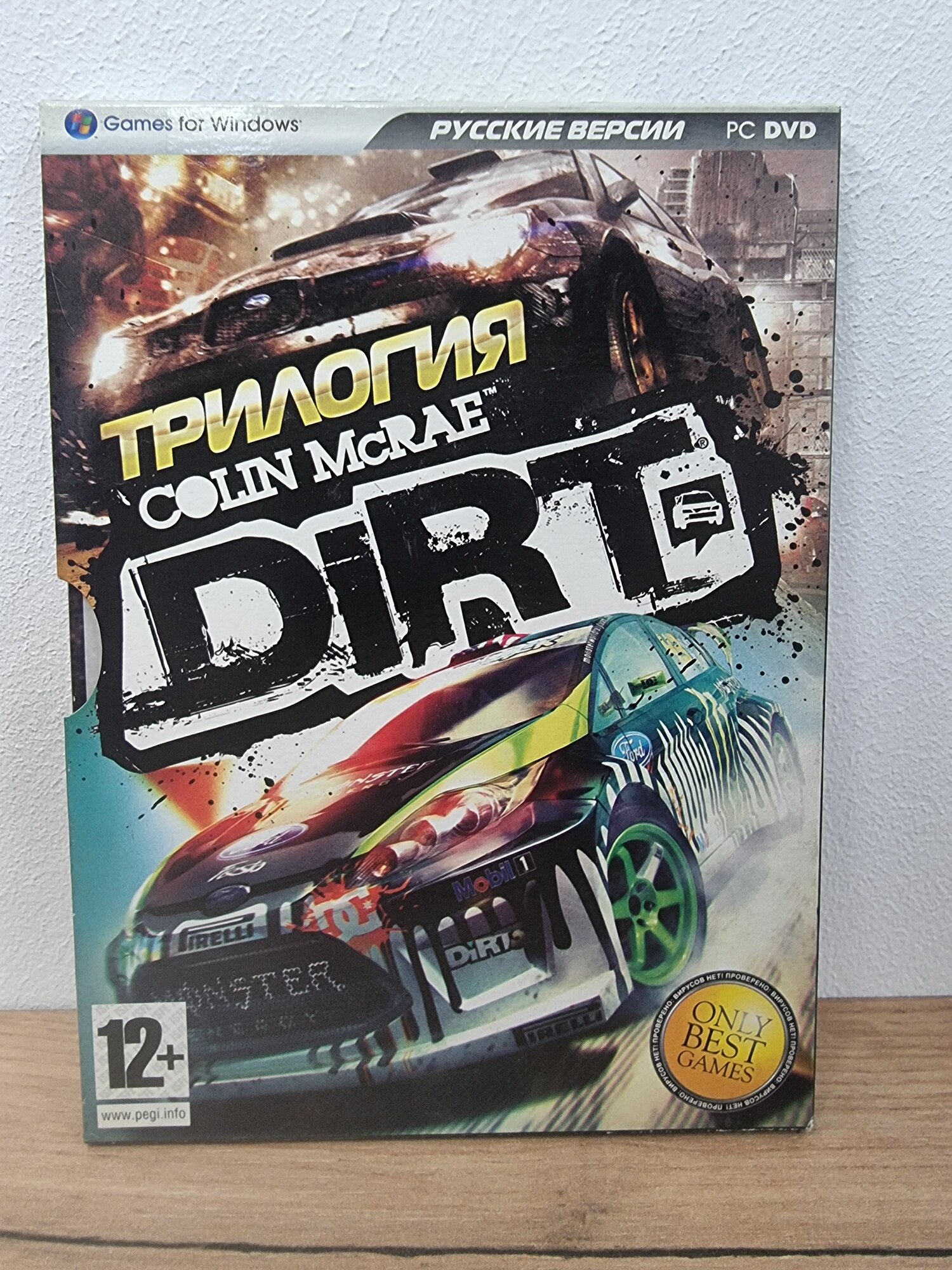 Трилогия Colin McRae DiRT для PC на DVD-диске