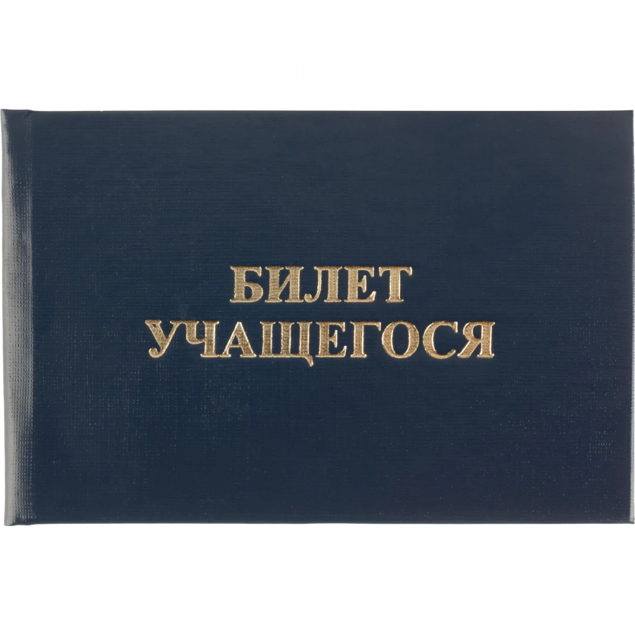 Бланк Билет учащегося 9,5см х 6,5см, твердая обложка, бумвинил, синий Attache 2322093 БУ-203