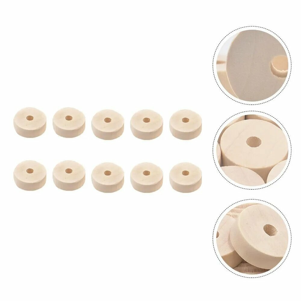 Колеса Из Дерева, Подходят Для Детских Игрушек, 50 Штук