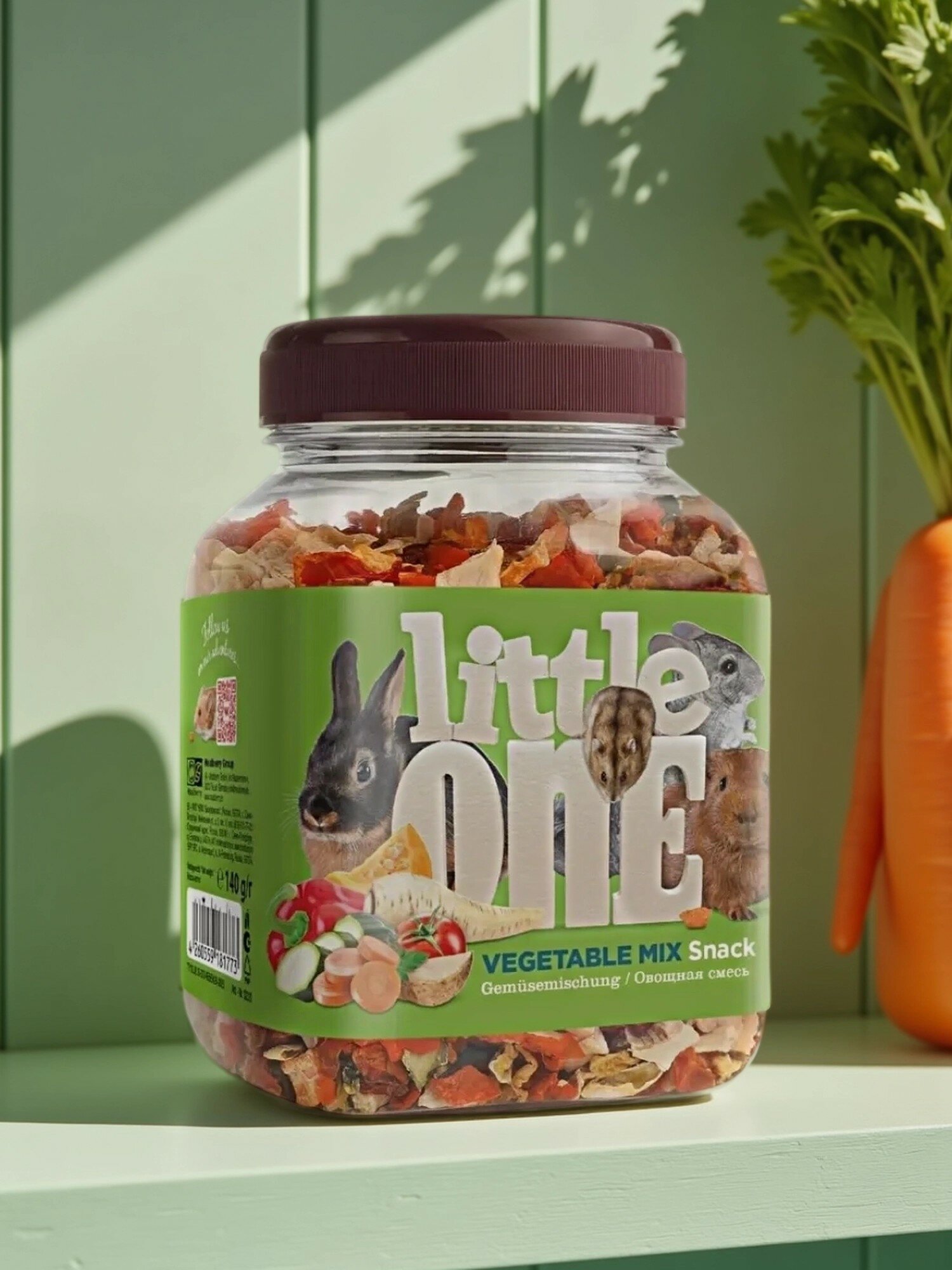 Лакомство для декоративных животных Литтл Ван Овощная смесь, 140гр