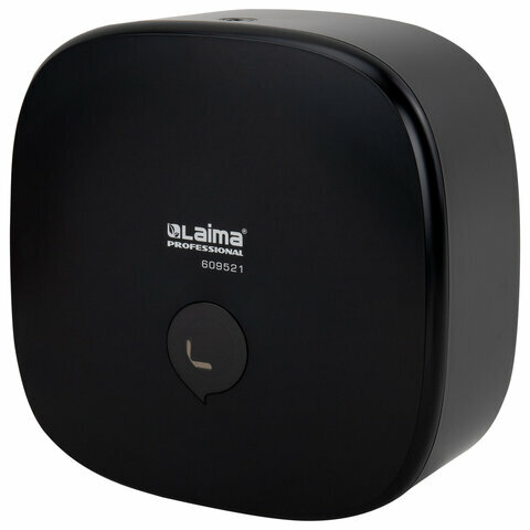 Диспенсер для туалетной бумаги LAIMA PROFESSIONAL PREMIUM BLACK (Система T2), малый, черный, ABS-пластик, 609521