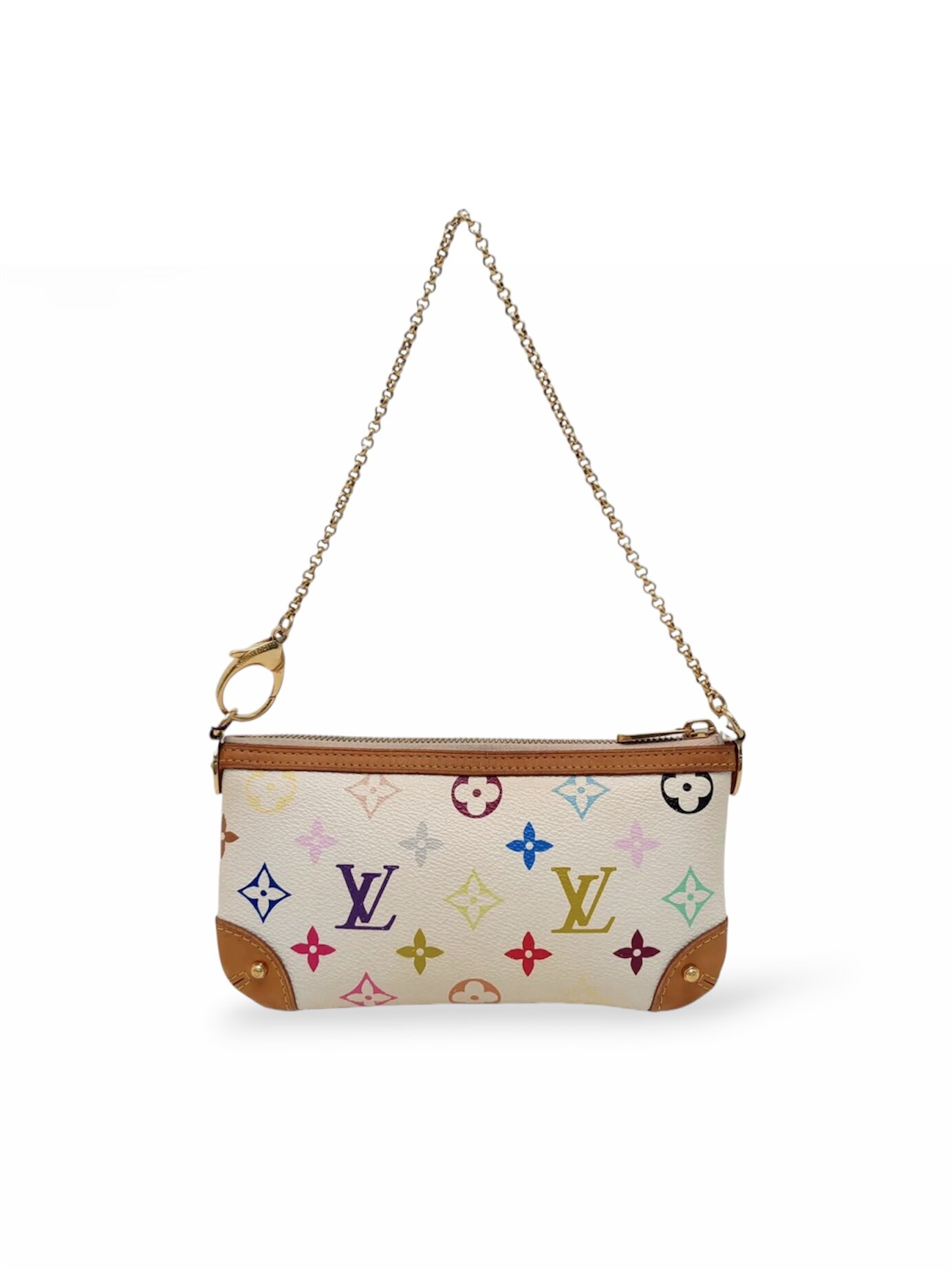 Сумка Louis Vuitton Milla Monogram, белый, бежевый, мультиколор — фото 1