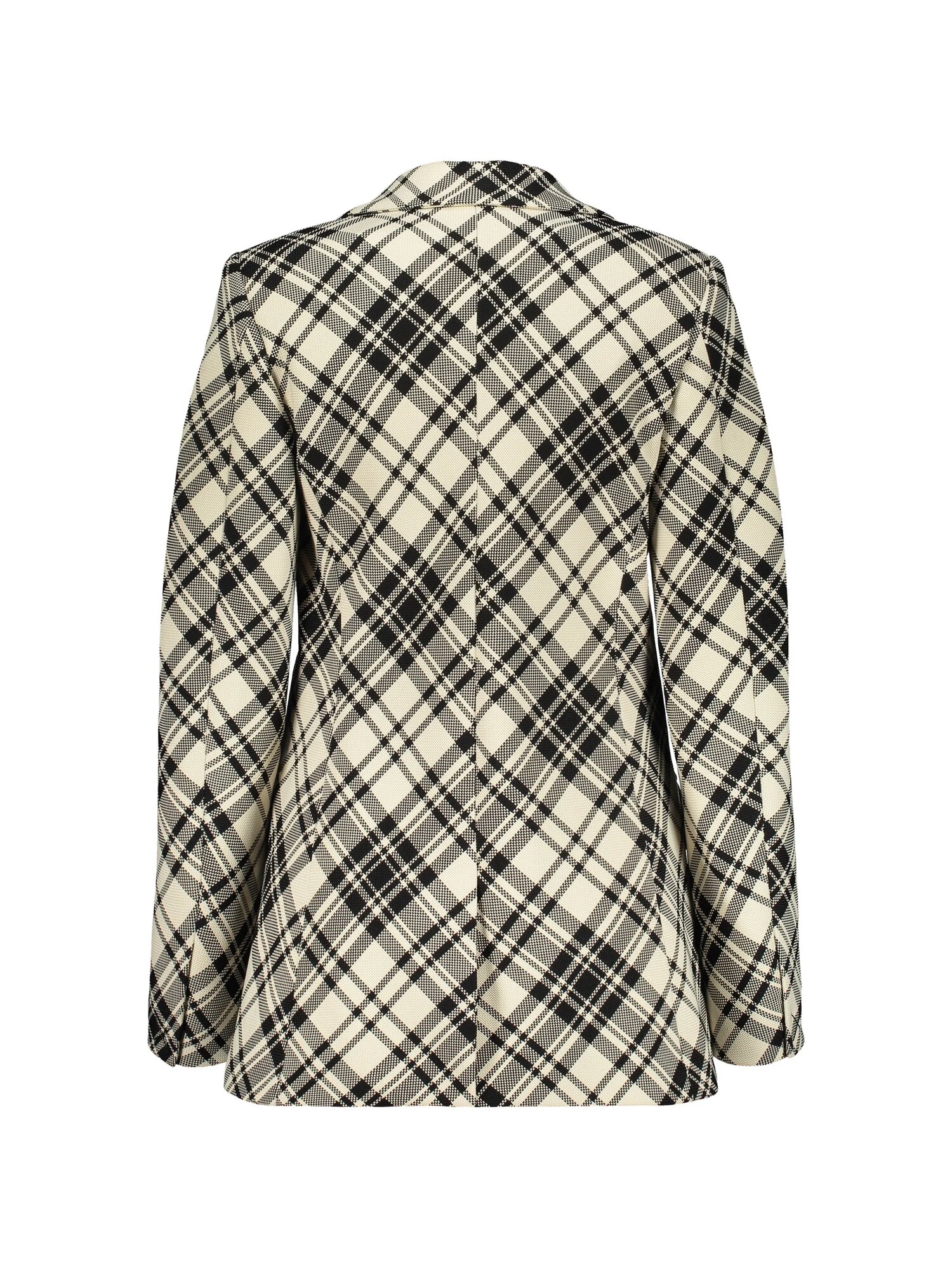 Куртка ELLERY Check-pattern jewel-button jacket, размер 38, black/black — фото 1