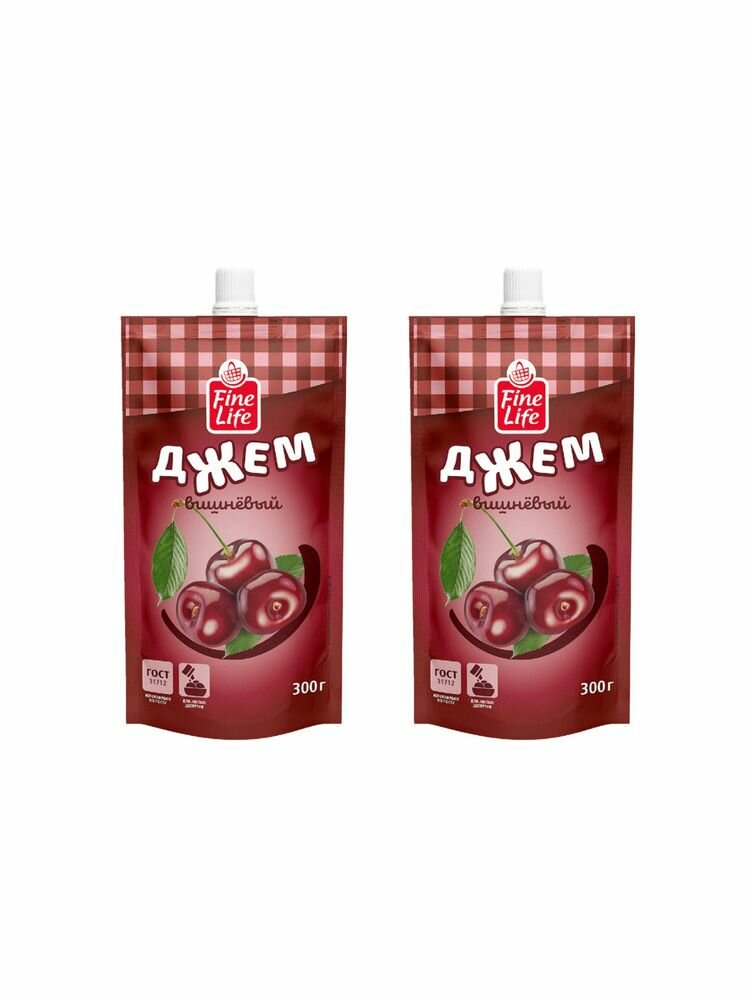 Fine Life Джем вишневый, 300 г, 2 шт