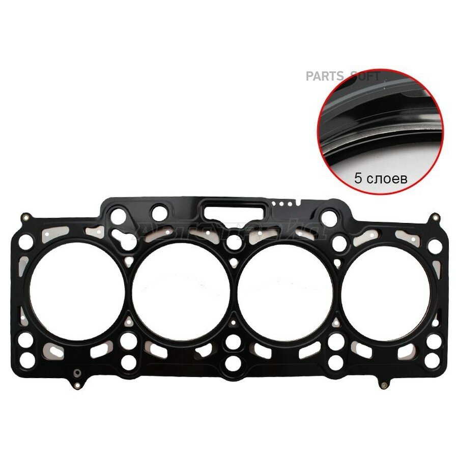 Прокладка головки блока цилиндров Volkswagen Transporter 09-19 / Amarok 10-20 CAAA, CAAB, CAAC, CAAD, CA от официального дистрибьютора, SAT, артикул ST330029