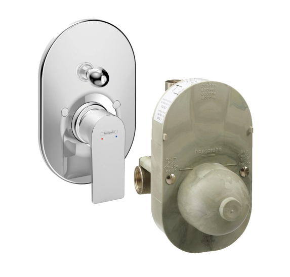 Смеситель для ванны Hansgrohe Rebris E 72459000S (72459000+31741180) хром