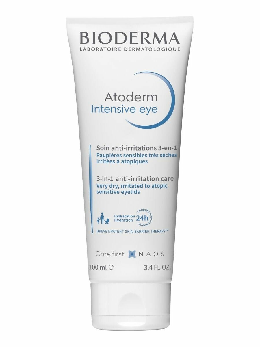 Bioderma Атодерм интенсивный уход за областью вокруг глаз 3в1 100 мл