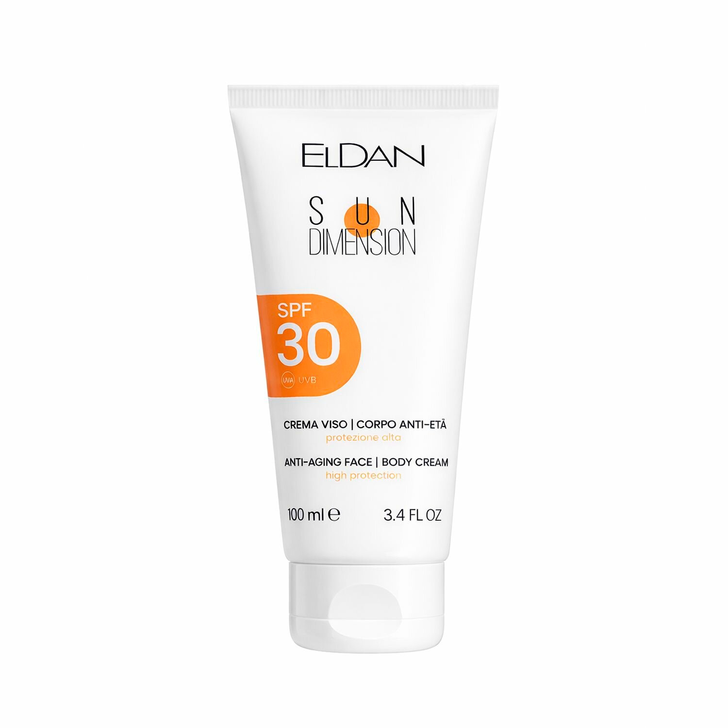 ELDAN cosmetics / Крем для лица и тела "SPF 30" солнцезащитный антивозрастной, 100 мл. Италия.
