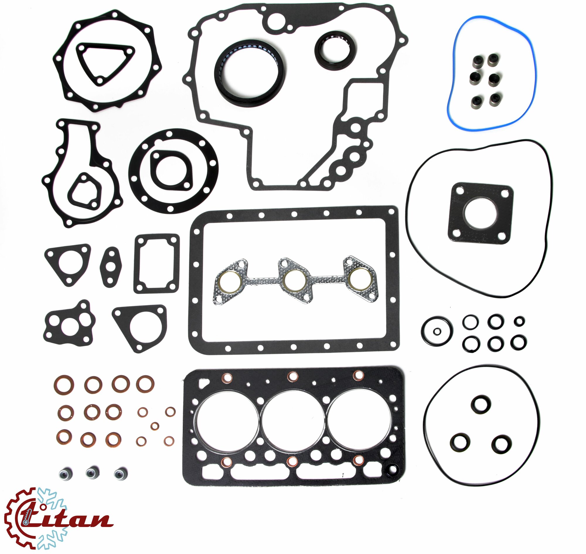 Комплект прокладок ДВС Carrier Supra/ Kubota CT 3.44TV/ D722 25-34023-00 TITAN