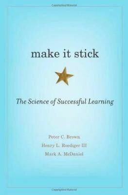 Make It Stick The Science of Successful Learning English paper books Reprinted books