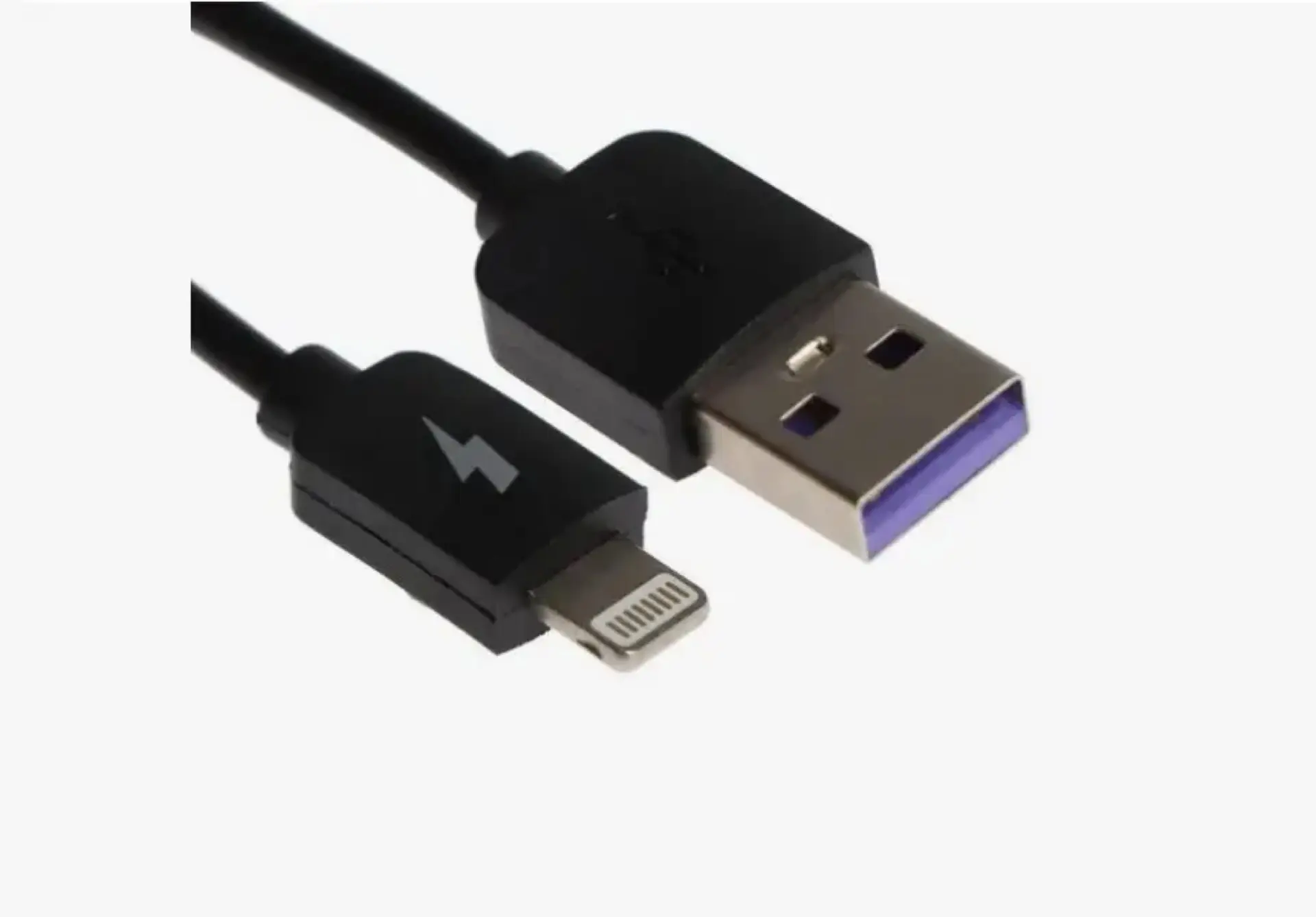 Дата-кабель/Exployd/USB - 8 Pin/круглый/силикон/чёрный/0.25М/2.4A/Easy/EX-K-1385