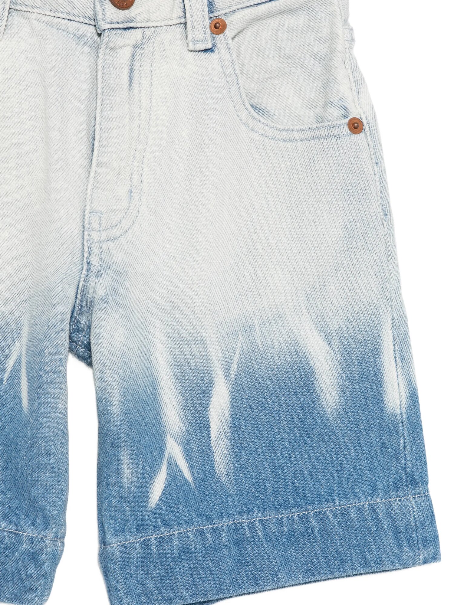 Шорты Finger In The Nose Sally bleach-effect denim shorts, размер 8 лет, белый — фото 1