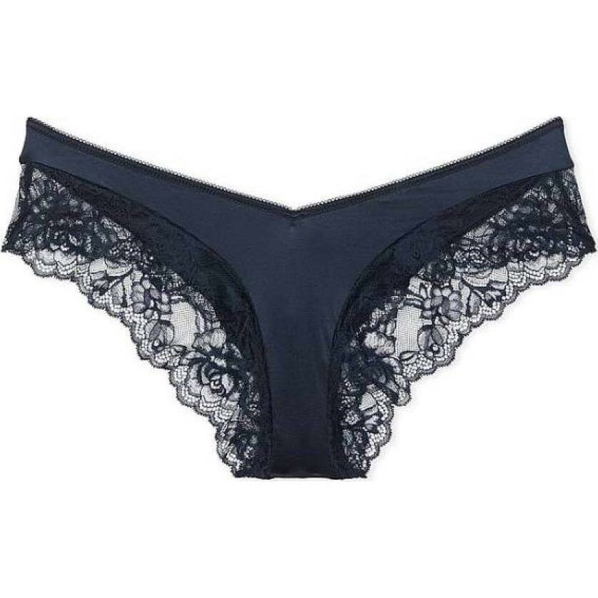 Трусики-стринги женские Victoria's Secret Very Sexy Big Show Collection, бархатный синий, S EU