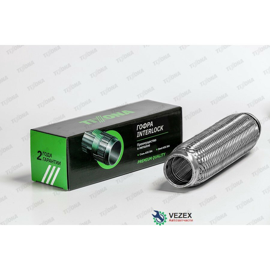 TIXONA P45280 Труба гофрированная (сталь 304 с внутренним металлорукавом) 45/280 P45280