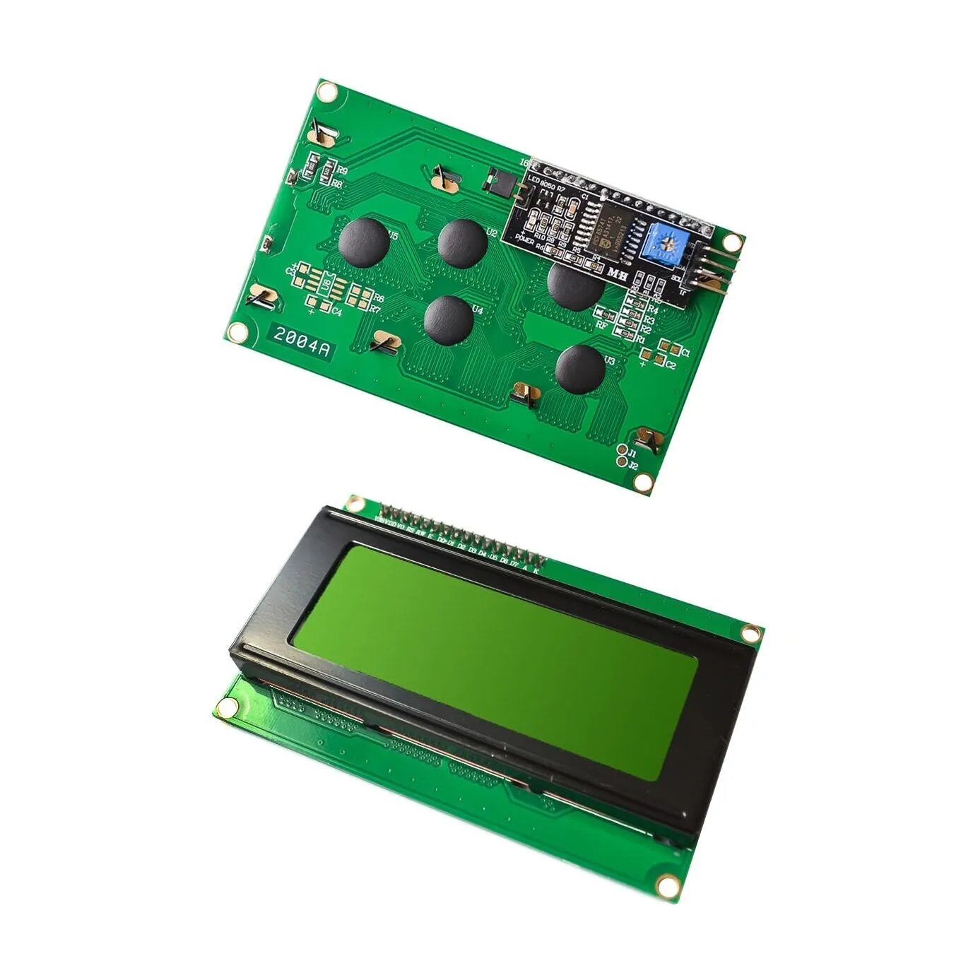 ЖК-дисплей SIMPLE ROBOT LCD2004+I2C 20x4 синий/зеленый Yellow with iic