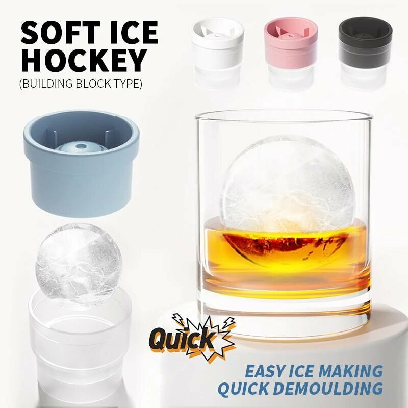 Форма для льда "ШАР" SOFT ICE HOCKEY, пластиковая, размер 5,8 см
