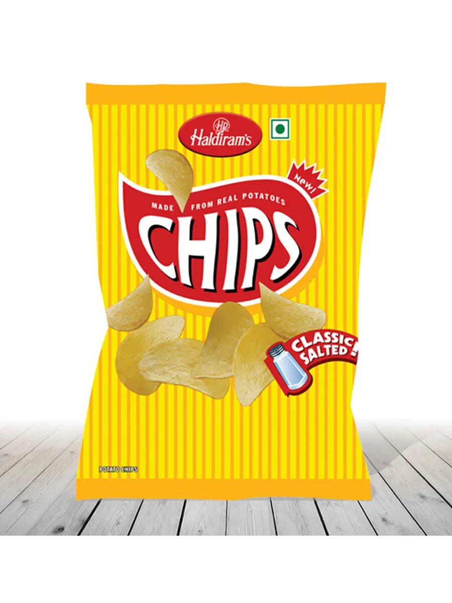 Классические соленые чипсы (CLASSIC SALTED CHIPS)120Г