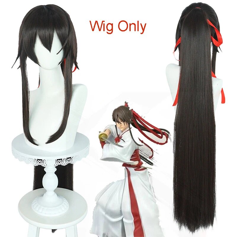 Черный косплей wig Hells Paradise JigokuRaku