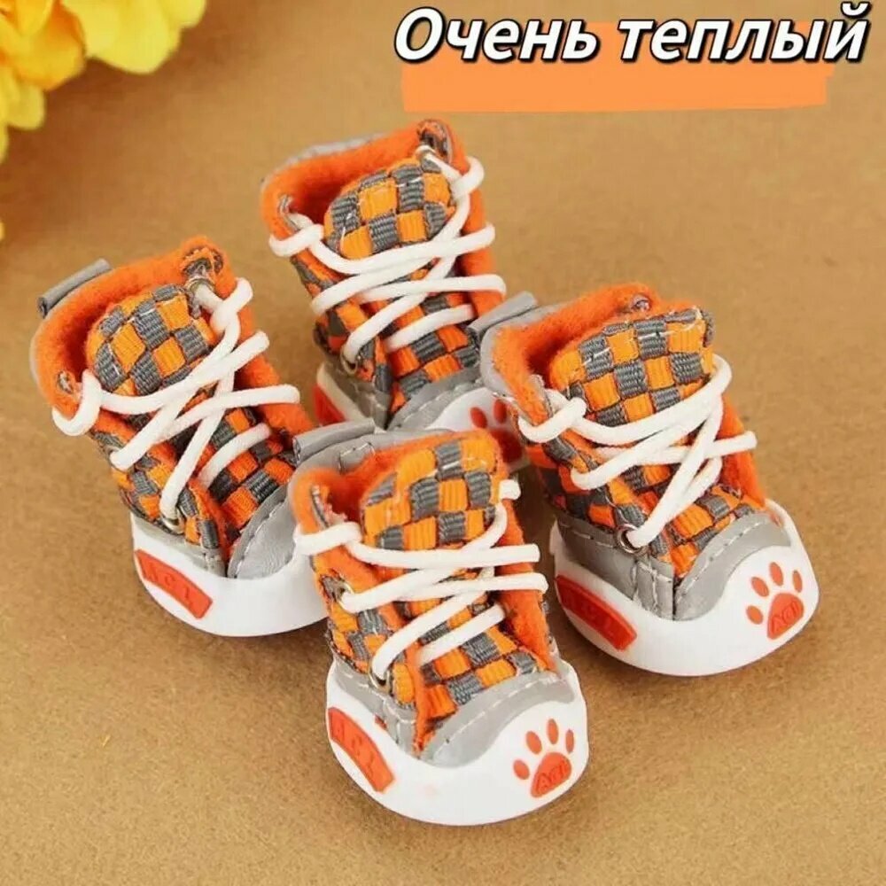 Обувь для собак мелких пород, ботиночки с мягкой подошвой, дышащие, для щенков и маленьких собак
