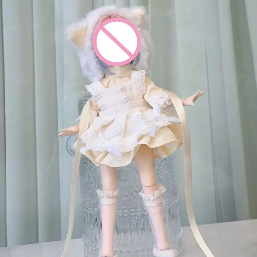 Аксессуары для кукол Aitoyya, одежда для BJD 14-17 см Бежевый, Beige