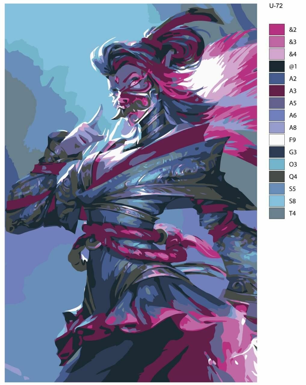 Картина по номерам U-72 "Игра Dota. Мирана 1", 60x90 см