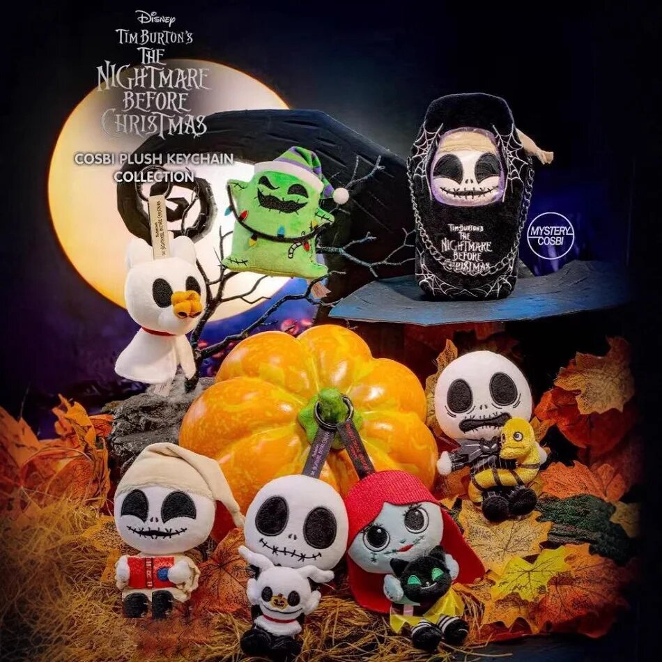 Плюшевые куклы-брелоки Cosbi из серии «Рождественский Кошмар» Bandai random 1pc