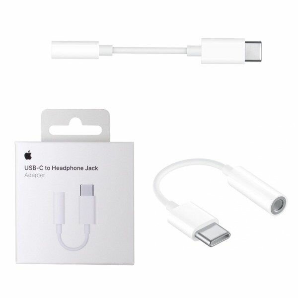 Адаптер USB-C to 3.5 mm MU7E2ZM/A Model A2155 Headphone Jack Adapter Переходник для Наушников для 15