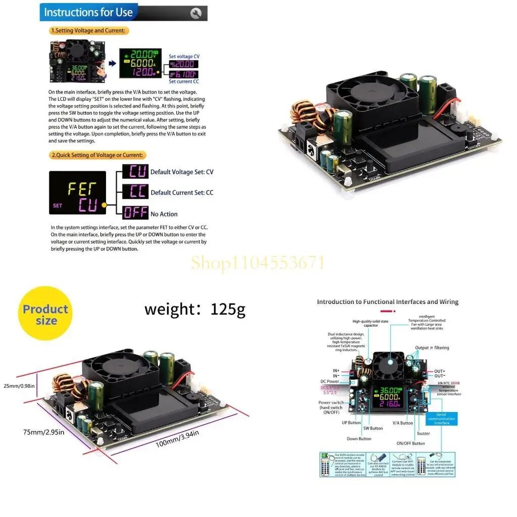 Регулятор напряжения XY3606B 216W
