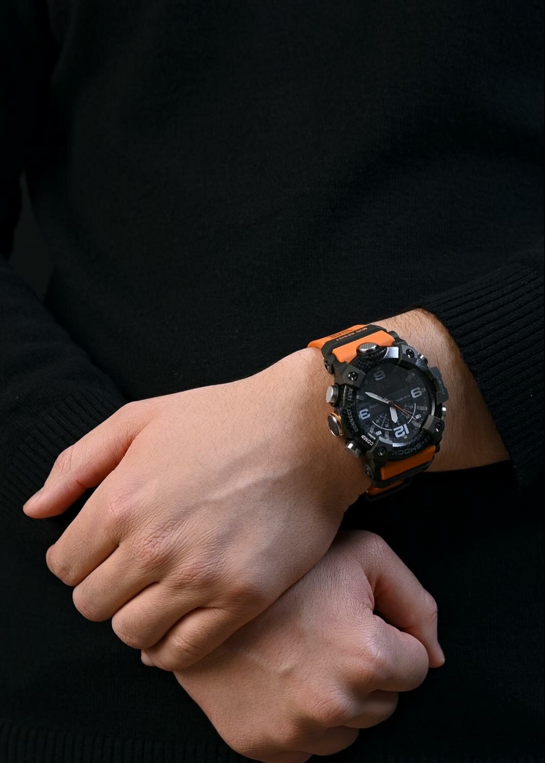 Наручные часы CASIO G-Shock, черный/оранжевый — фото 1