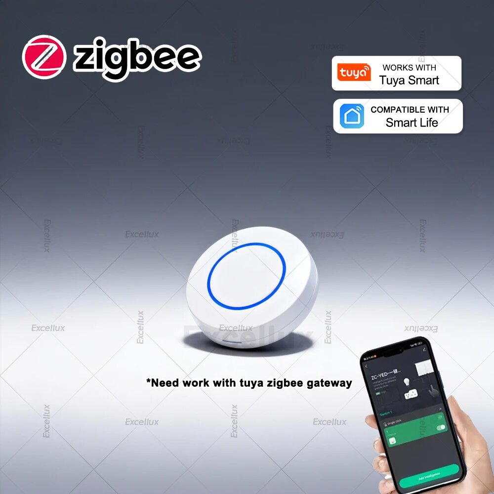 Excellux Беспроводной умный выключатель сцен Tuya Zigbee