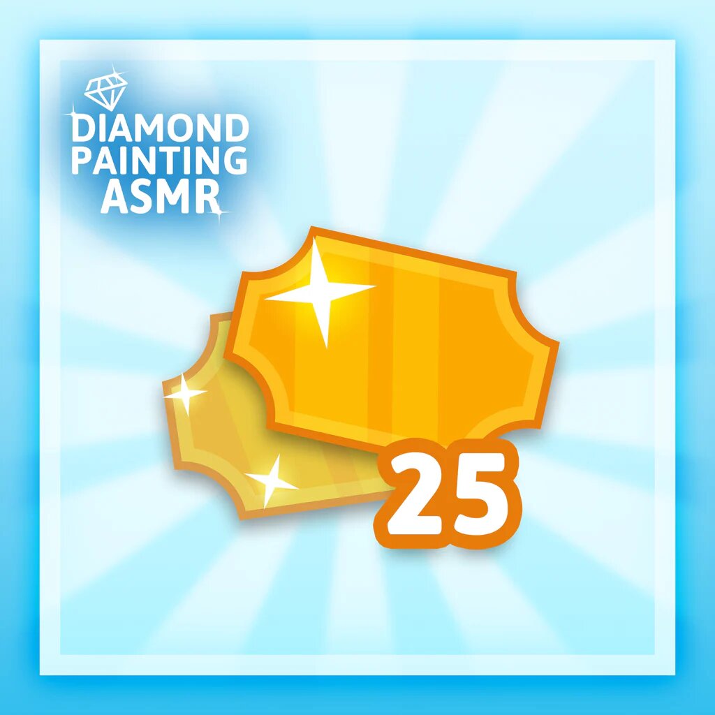 Дополнение Diamond Painting ASMR - 25 Tickets, цифровое издание PlayStation 4, регион Турция / код пополнения баланса