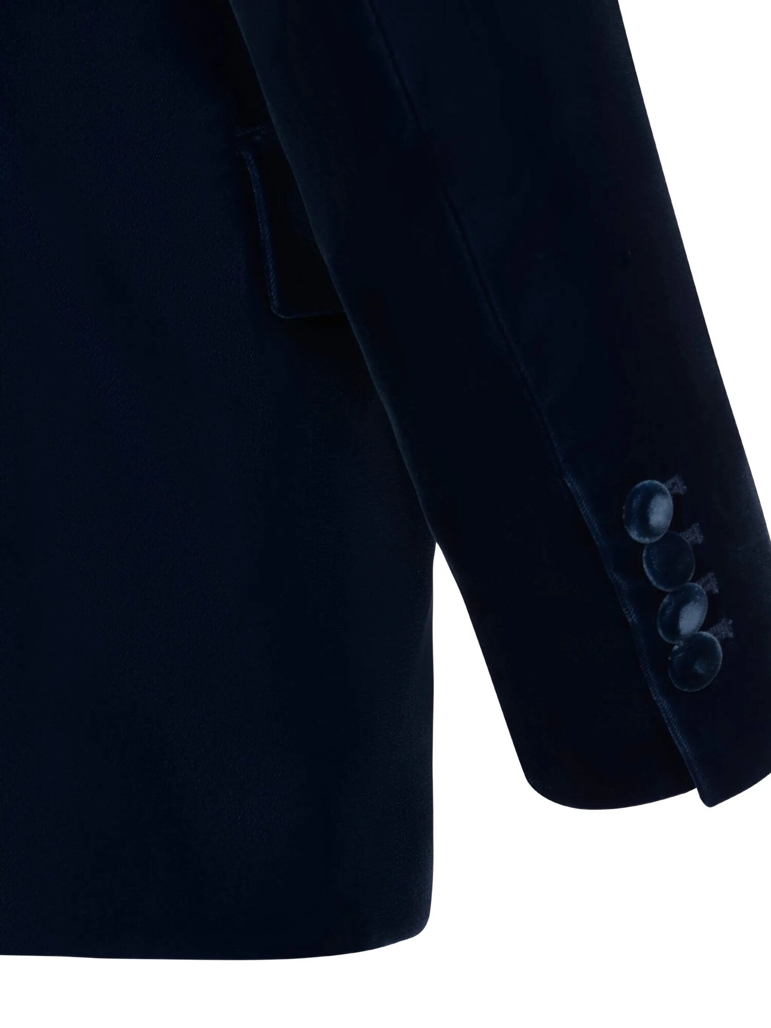 Куртка Shanghai Tang Velvet five-button jacket, размер 44, blue — фото 1