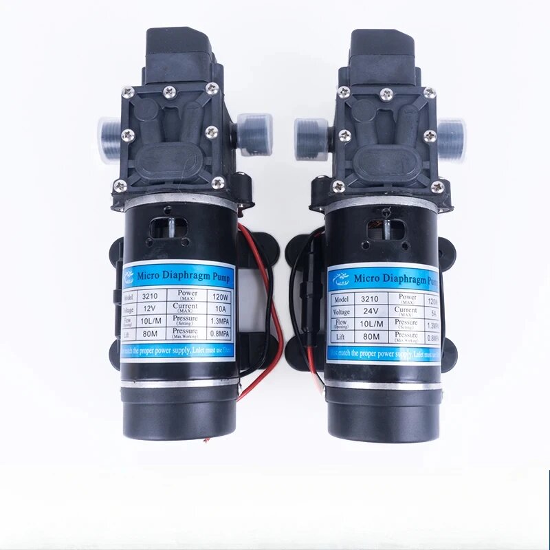 Мембранный самовсасывающий насос 12/24В 100/120 Вт 10 л/мин 12V 120W