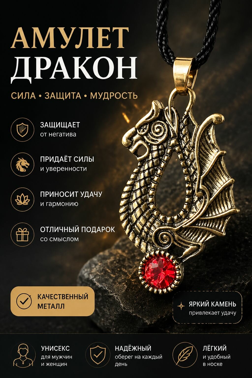 Колье, искусственный камень