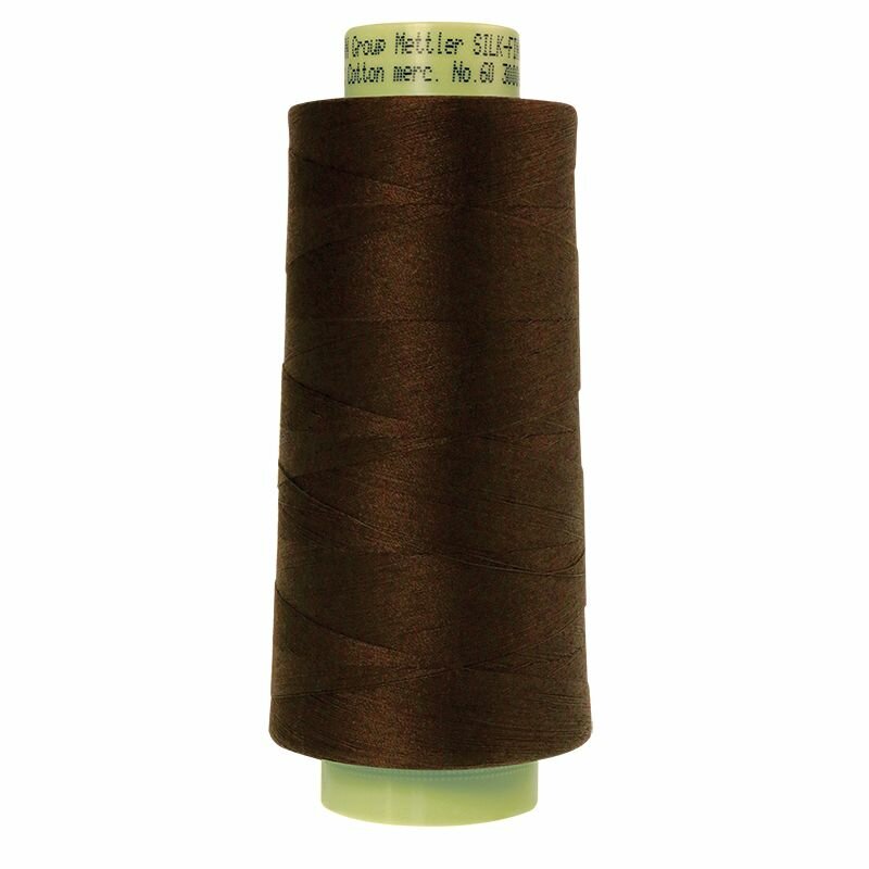 Нить для машинного квилтинга METTLER "Silk Finish", Cotton 60, 2743 м, цвет 1382, Black Peppercorn