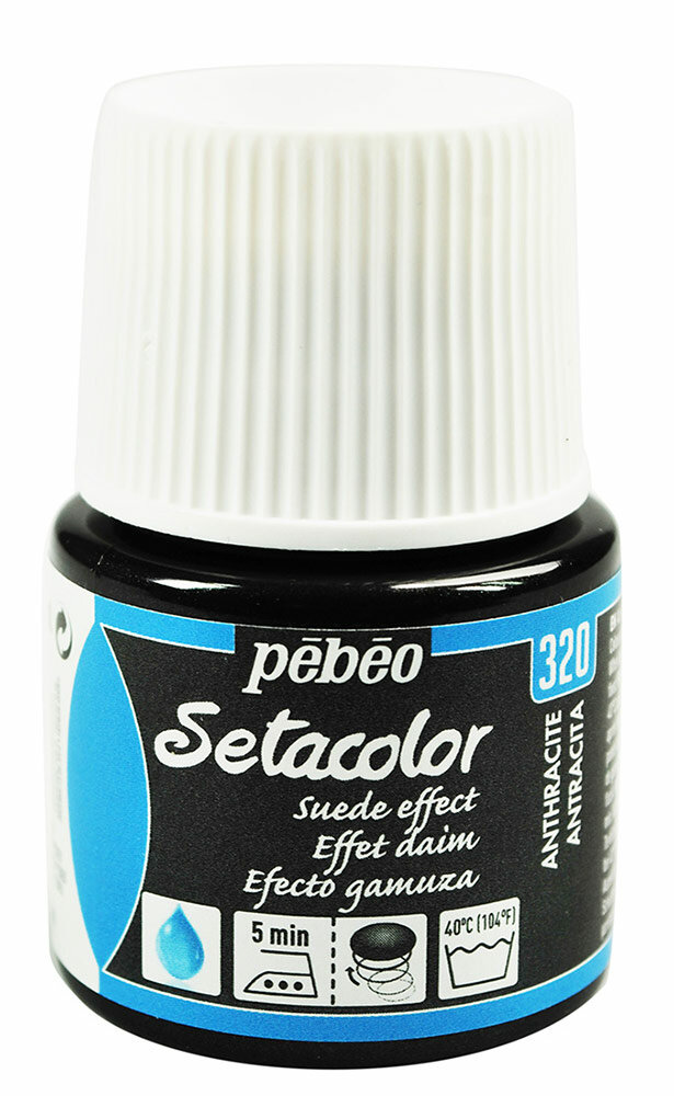 Краска акриловая Pebeo для темного и светлого, с эффектом замши, Setacolor 45 мл