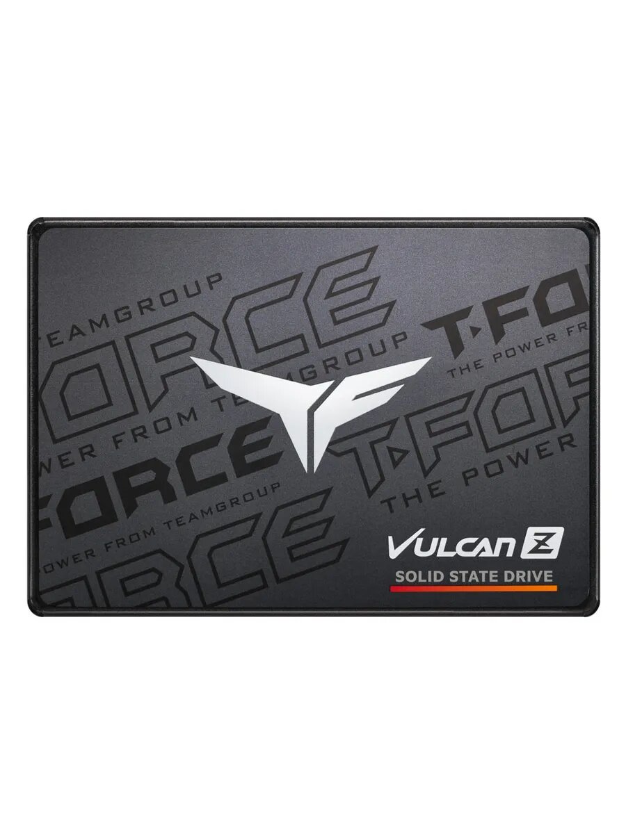 SSD-накопитель Team Group T-Force Vulcan Z T253TZ001T0C101, 1ТБ, 2.5", SATA III (6 Гбит/с), 3D NAND TLC