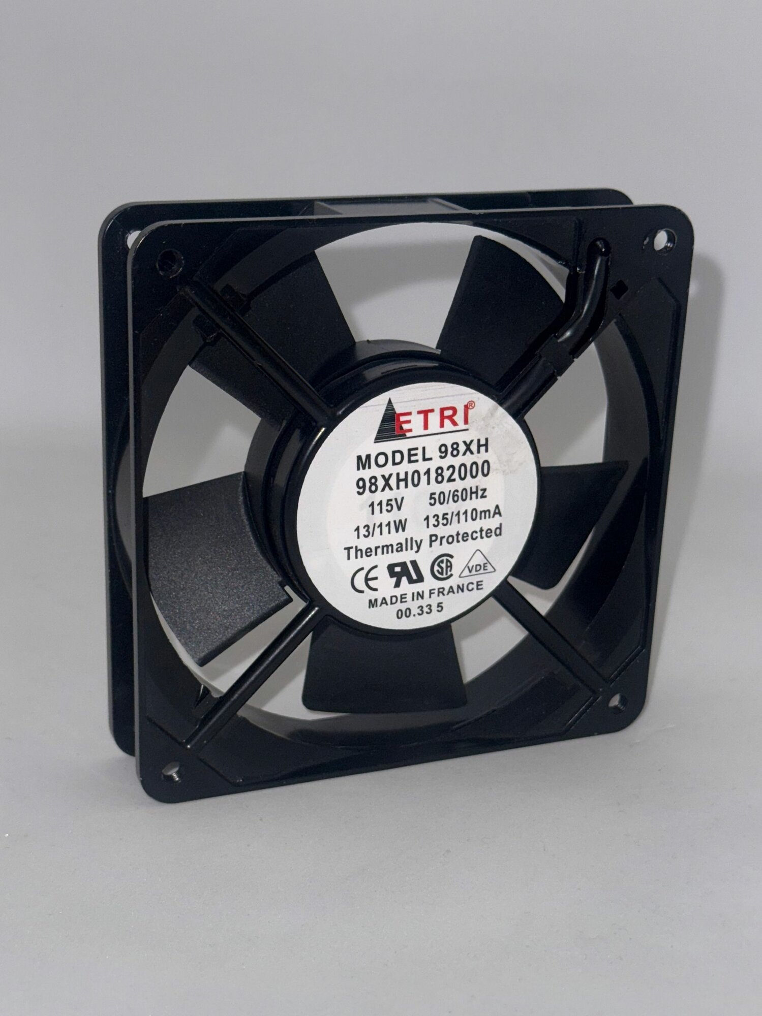 Вентилятор осевой Etri 98XH0182000 120x25мм 115V 13W