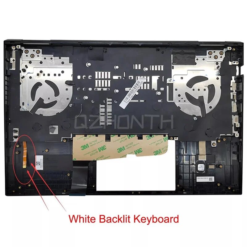 Подставка для рук с подсветкой DIXSG для HP OMEN 16-B, 16-C White Backlit