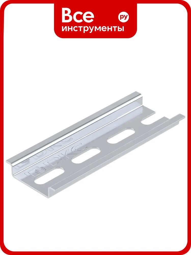 DIN рейка перфорированная DKC OMEGA3F, 35x7,5 мм. 1 ШТ 02140R RET 02140R-RET, серия Quadro, из стали, тип омега