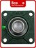 Подшипниковый узел TECHNIX UCF206 сталь, квадратный фланцевый узел с чугунным ко...