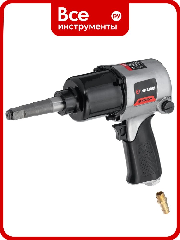 Пневматический гайковерт INTERTOOL PT-1103, 230 л, резиновая, для труднодоступных мест