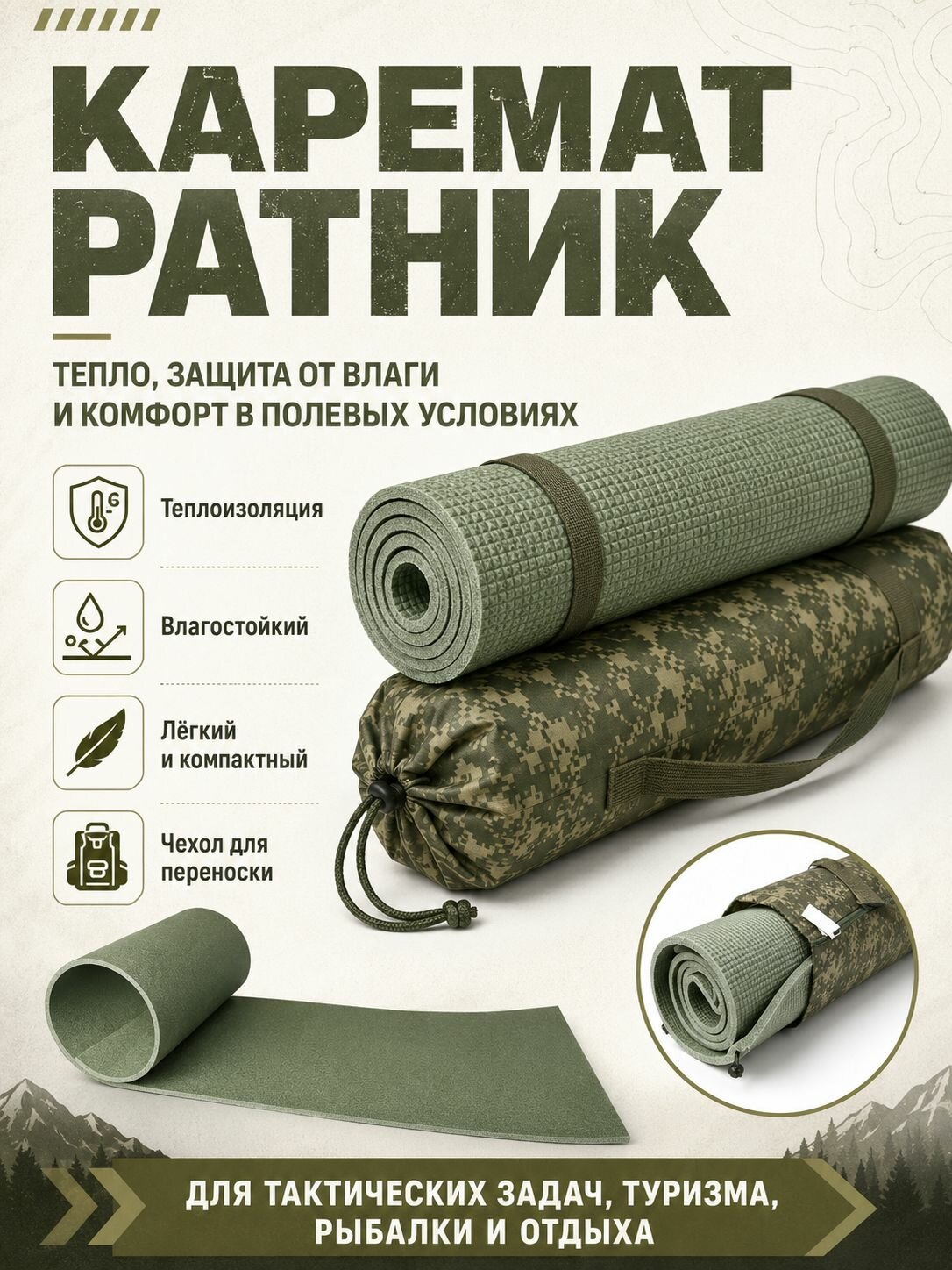 Каремат складной Ратник