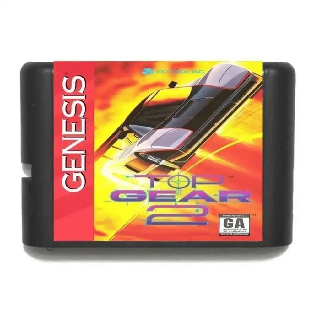 Карта Top Gear 2 16bit Sega Mega Drive PAL-E
