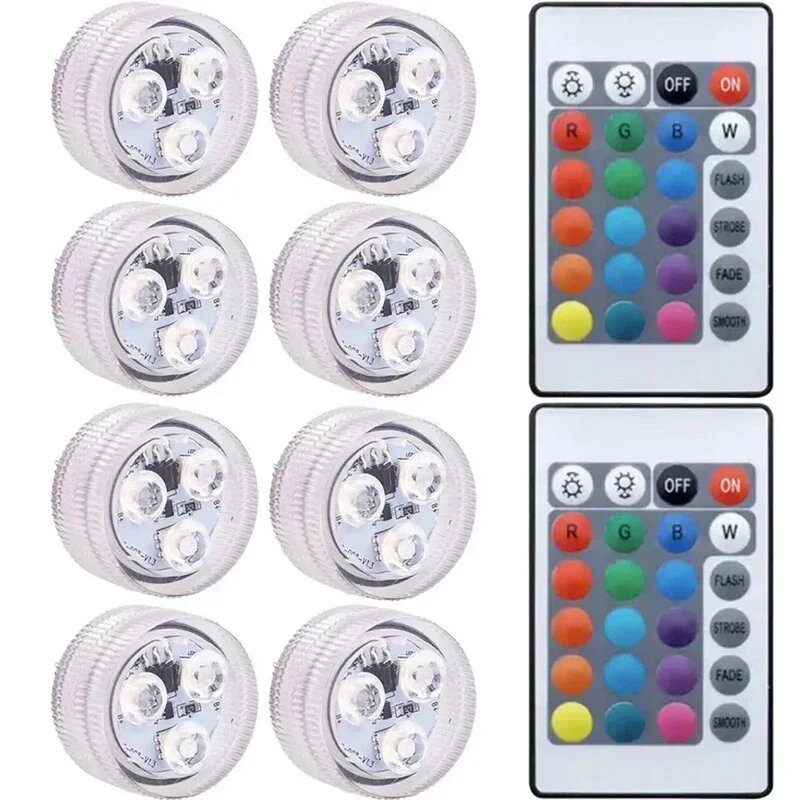 Подводное многоцветное LED освещение Super-Cheese 8Lamp With 2RC
