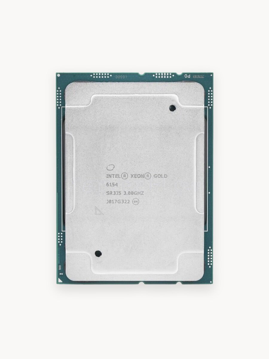 Процессор Intel Xeon Gold 6154, частота 3.0(3.7)GHz, 18 ядер, 36 потока, кэш 24,75M, TDP 200W, LGA3647