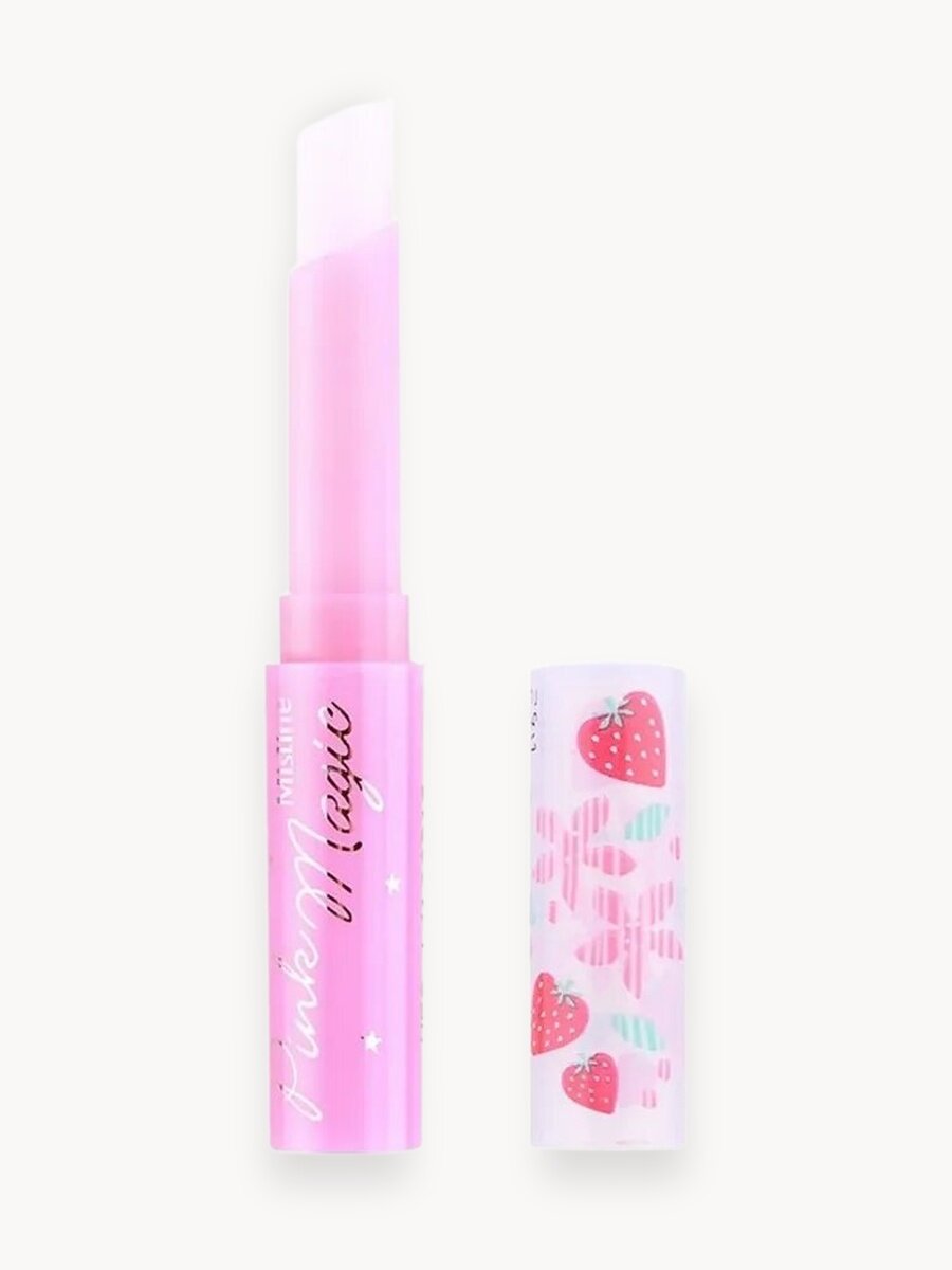 Тайский бальзам для губ Mistine "Клубника", проявляющийся, для всех типов кожи, 1 штука