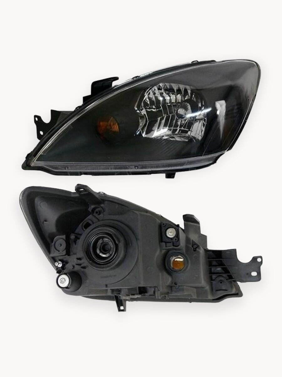 Фара левая черная Митсубиси Лансер 9 черная Lancer 9