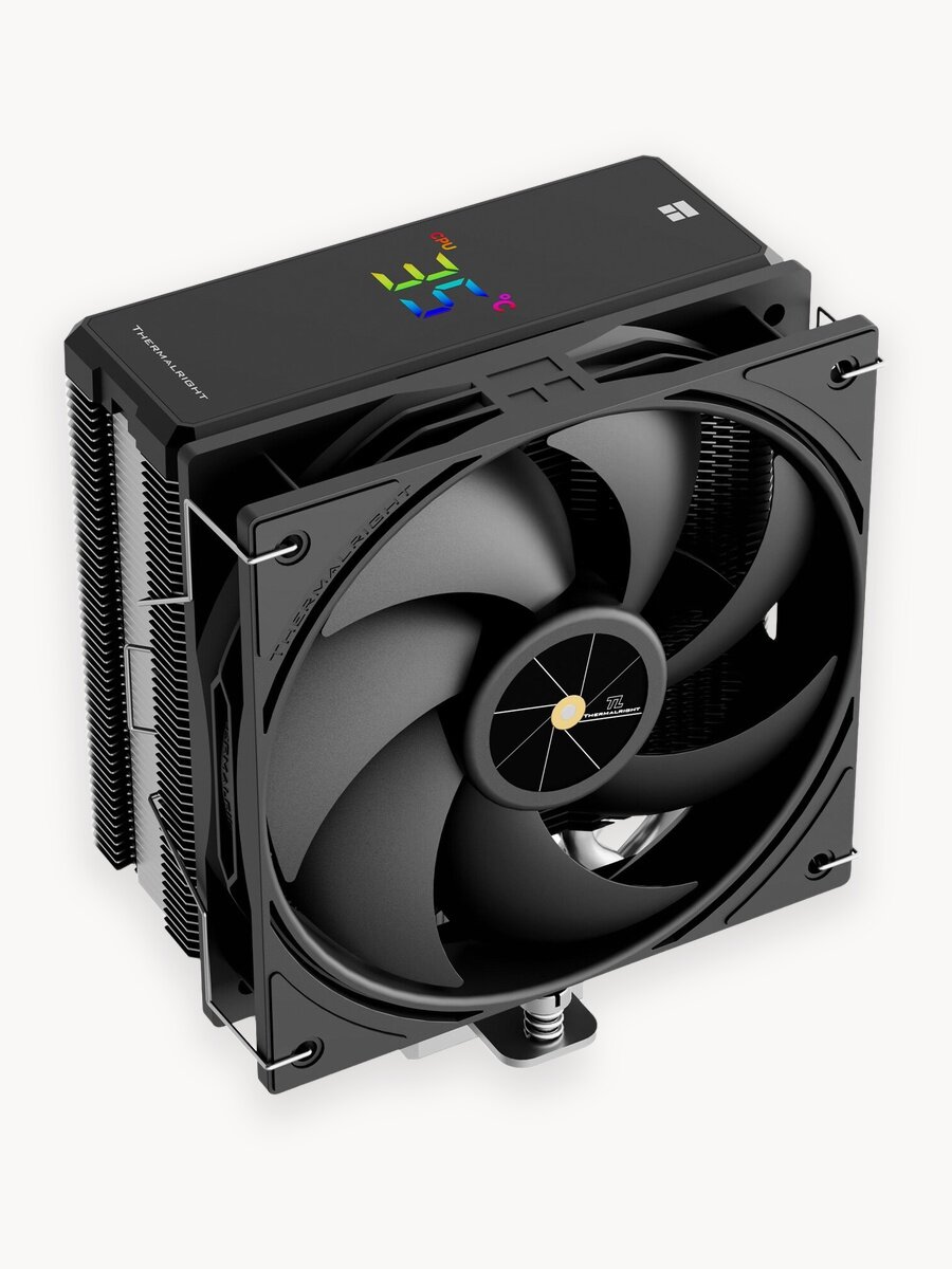 Оригинальный кулер для процессора Thermalright ASSASSIN X 120 DIGITAL Черный с 4 тепловыми трубками и экраном